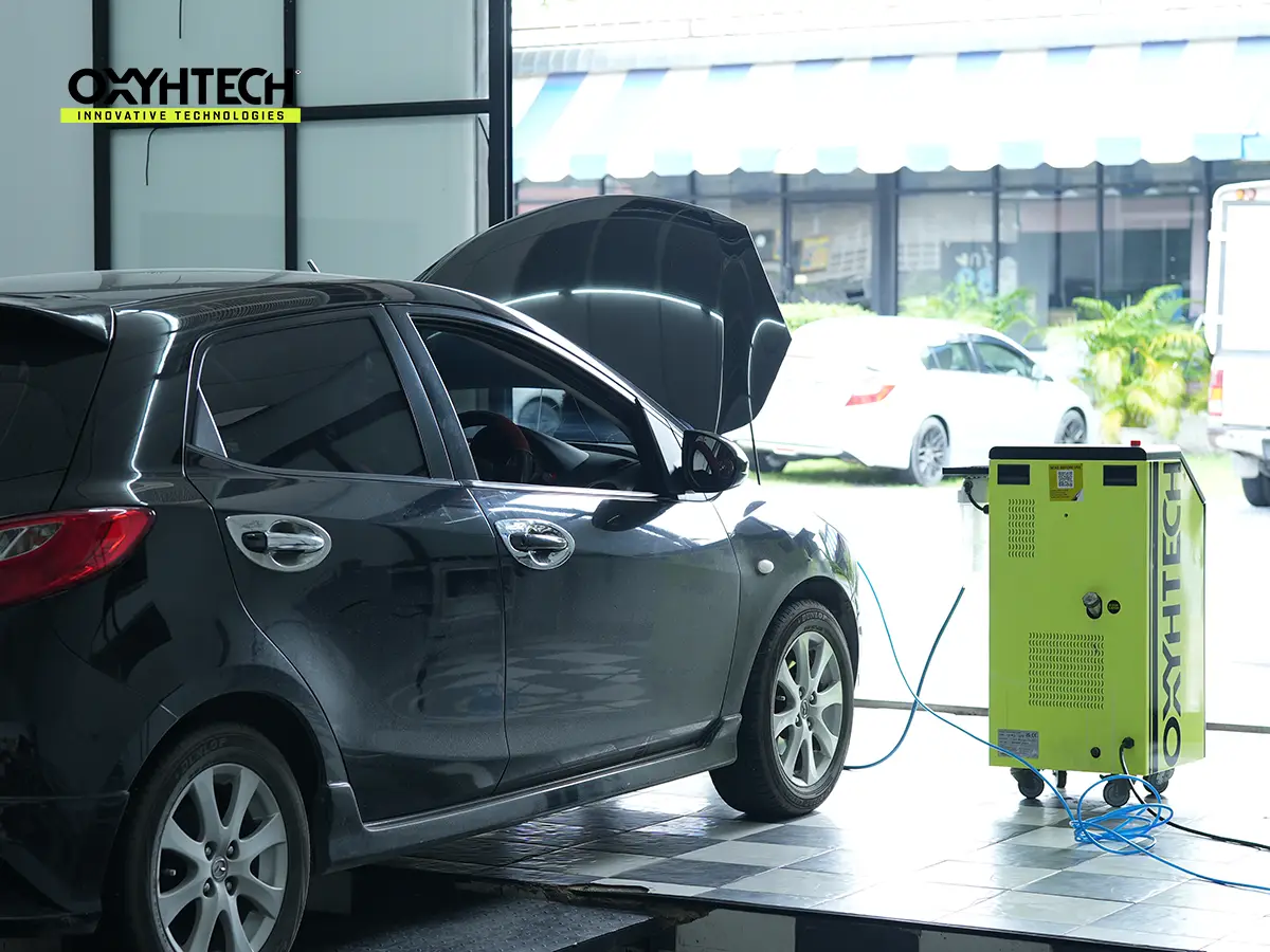 ผลงาน OXYHTECH - MAZDA 2 ล้างเขม่าคาร์บอน เครื่องยนต์สะอาดขึ้น - OXYHTECH คาร์บอนคลีนเนอร์