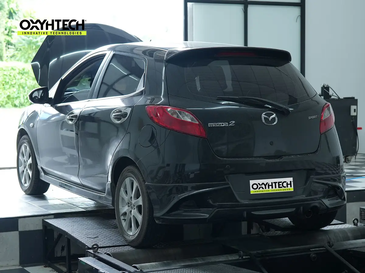 ผลงาน OXYHTECH - MAZDA 2 ล้างเขม่าคาร์บอน เครื่องยนต์สะอาดขึ้น - OXYHTECH คาร์บอนคลีนเนอร์