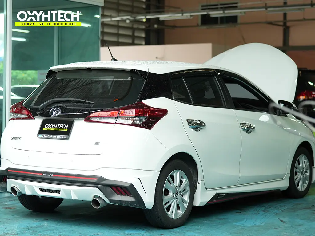 ผลงาน OXYHTECH - TOYOTA YARIS ดีท็อกซ์เครื่องยนต์ ประหยัดน้ำมัน - OXYHTECH คาร์บอนคลีนเนอร์